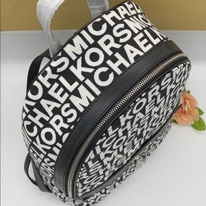 Michael Kors | Bags | Michael Kors Kenly Large Backpack Black Multi ...